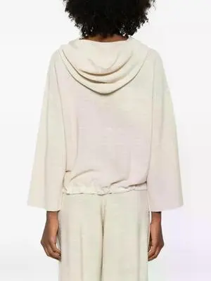 Fabiana Filippi Hooded Drawstring Sweater - Neutrals