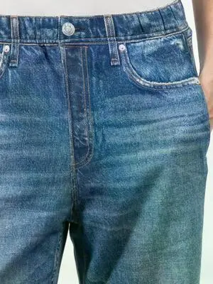 Rag & Bone Wide Leg Distressed Jeans