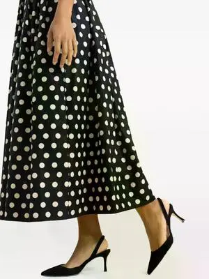 Manolo Blahnik Carolyne Suede Slingback Pumps