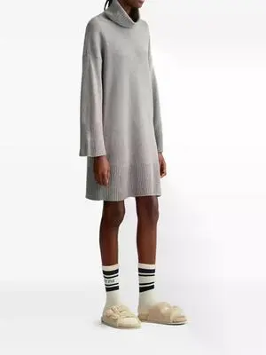 Gant Roll-neck Ribbed Mini Dress