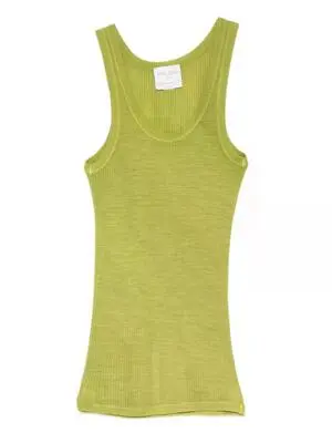 FORTE_FORTE Ribbed Top - Green