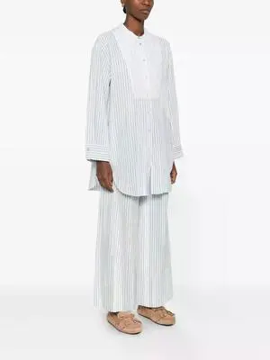 FORTE_FORTE Striped Button-down Shirt