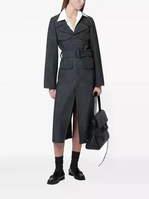NAMACHEKO Belted Single-breasted Coat