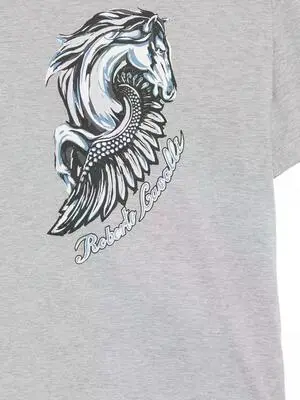 Roberto Cavalli Graphic-print Crew-neck T-shirt