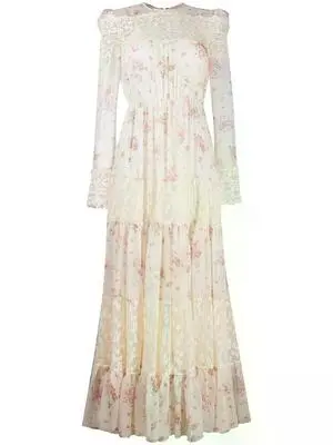 Philosophy Di Lorenzo Serafini Floral Lace Evening Dress