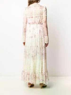 Philosophy Di Lorenzo Serafini Floral Lace Evening Dress