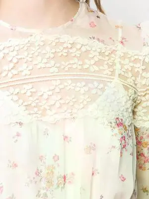 Philosophy Di Lorenzo Serafini Floral Lace Evening Dress