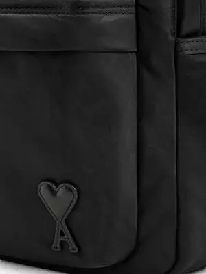 AMI Paris Logo-detail Backpack - Black