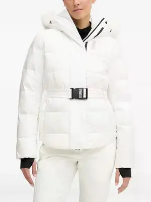 COLMAR Hooded Belted Ski Jacket - White