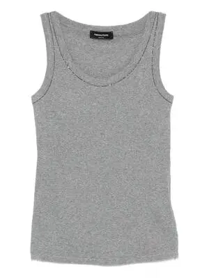 Fabiana Filippi Embellished Scoop Neck Tank Top