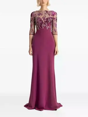GEMY MAALOUF Beaded Corset Gown
