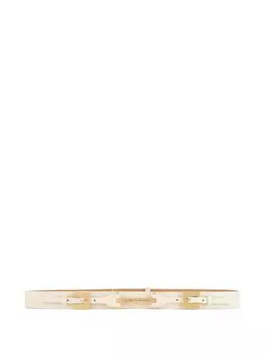 Elisabetta Franchi Logo Buckle Belt - Neutrals
