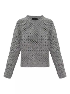 Fabiana Filippi Embellished Open-knit Sweater