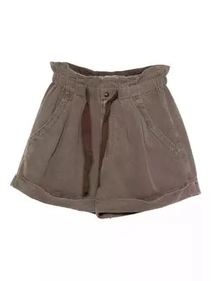 MARANT ETOILE Nirma Pleated Shorts - Brown