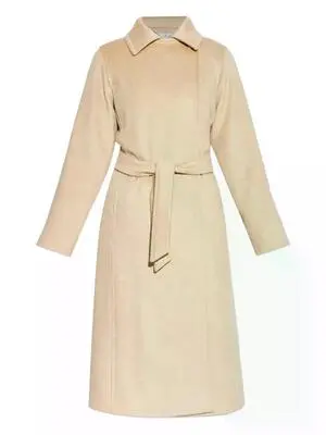 Max Mara Long-sleeve Belted Coat