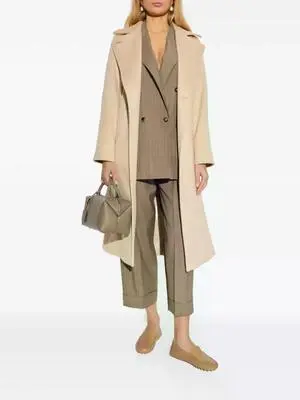 Max Mara Long-sleeve Belted Coat