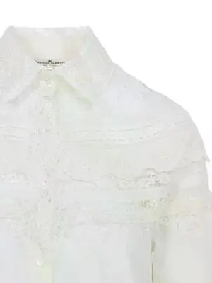 Ermanno Scervino Lace Detail Buttoned Shirt