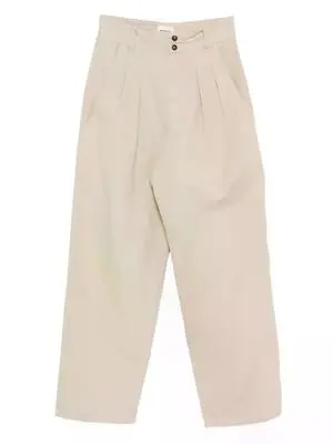 MARANT ETOILE Nadine Pleated Trousers - Neutrals
