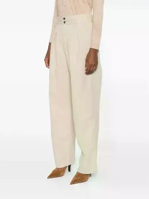 MARANT ETOILE Nadine Pleated Trousers - Neutrals