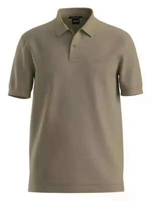 BOSS Pallas Polo Shirt In Cotton Piqué With Embroidered Logo - Neutrals