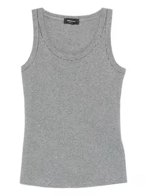 Fabiana Filippi Embellished Tank Top - Grey