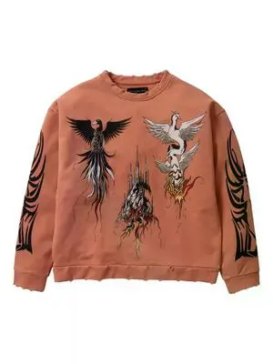 WHO DECIDES WAR Nefarious Winged Crew-neck Sweatshirt