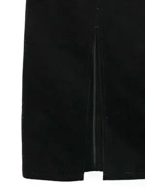Emporio Armani Slit Midi Skirt - Black