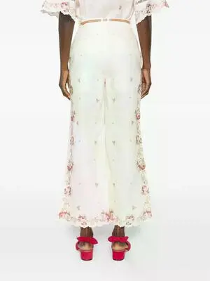 Zimmermann Patience Floral Trousers - Neutrals