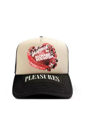 PLEASURES Logo-print Baseball Cap