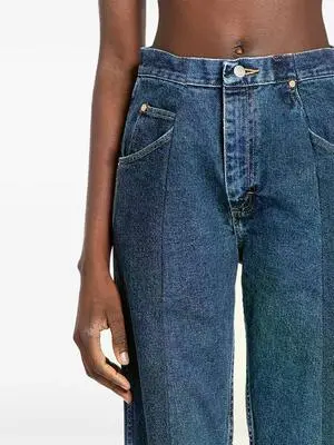 E.L.V. DENIM Paneled Boyfriend Jeans