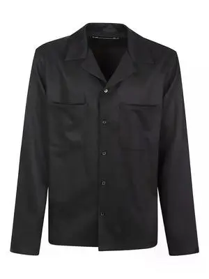 GOLDEN GOOSE Shirt In Wool Twill With Satin Details