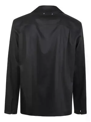 GOLDEN GOOSE Shirt In Wool Twill With Satin Details