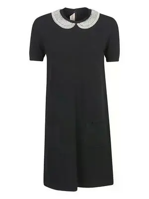Valentino Garavani Embellished-collar Dress