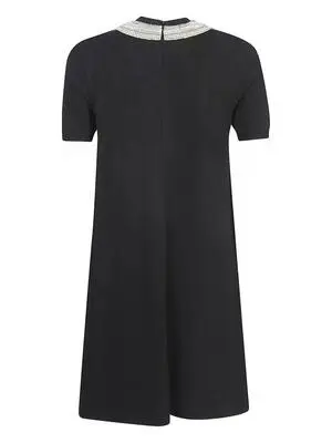Valentino Garavani Embellished-collar Dress
