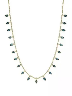STORROW JEWELRY Pearl, Diamond, And Topaz Collar Necklace - Gold
