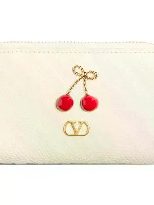 Valentino Garavani Cherryfic Zip Wallet - Neutrals