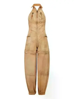 Dsquared2 Garment Dyed Utility Jumpsuit - Neutrals