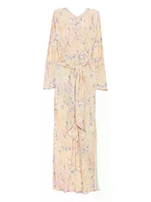 FORTE_FORTE Floral Tie Maxi Dress