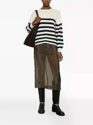 FORTE_FORTE Striped Pullover Sweater