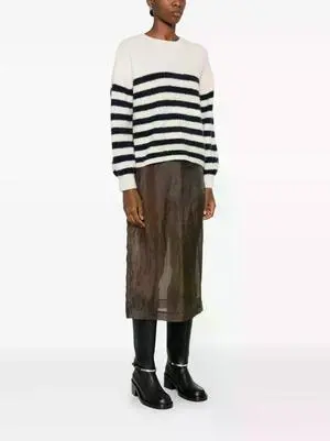 FORTE_FORTE Striped Pullover Sweater