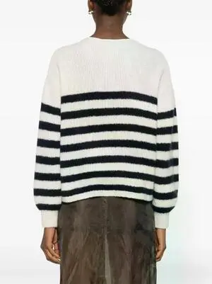 FORTE_FORTE Striped Pullover Sweater