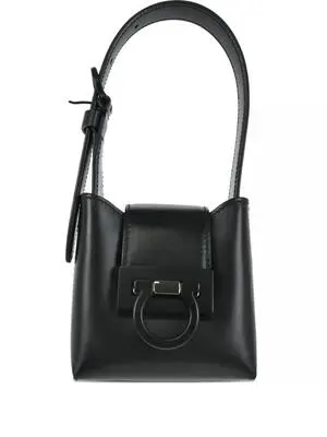 Prada 2010s Gancini Leather Shoulder Bag