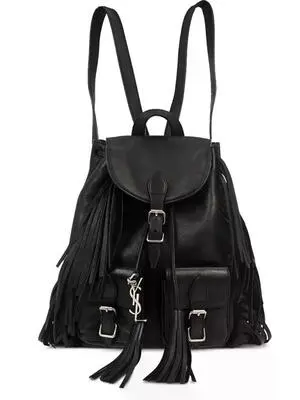 Saint Laurent 2016 Fringed Leather Backpack