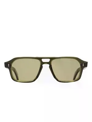 CUTLER & GROSS Gr15 Square-frame Sunglasses - Green