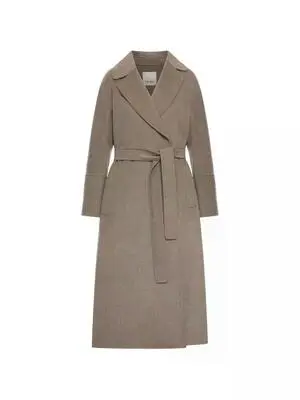 Max Mara Belted Wrap Coat - Brown