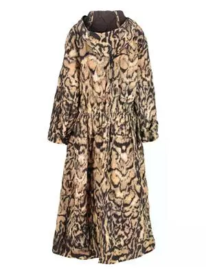 Gianfranco Ferre Quilted Leopard-print Coat