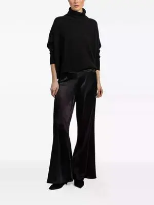 PETER COHEN Satin Flared Trousers