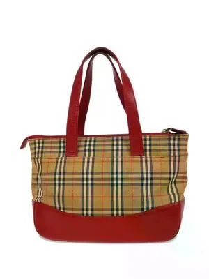 Burberry 1990-2000s Check-pattern Tote Bag