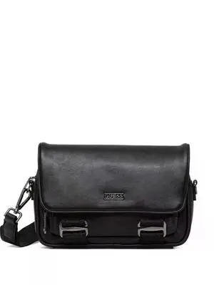 Guess Briefcase Style Shoulder Bag - Black