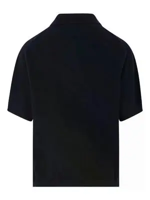 ALLUDE Three-button Polo Shirt - Black